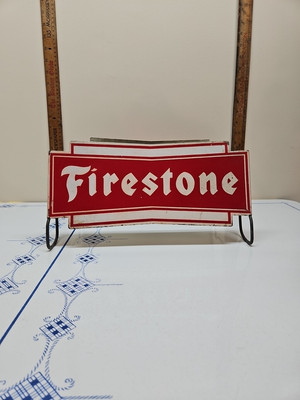 FIRESTONE Tire Stand/Rack Sign Hot Rod Man Cave Automobilia Vintage ...