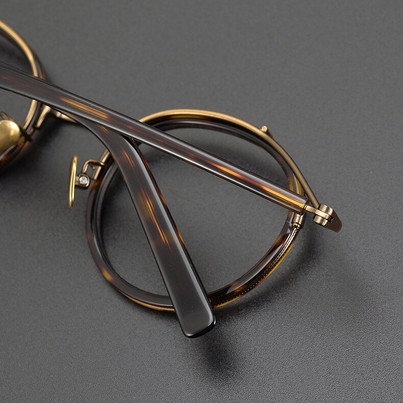 Retro Hand made Round Japanese Eyeglass Frames Women Men Glasses ...