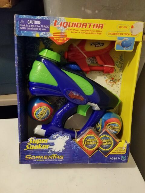 Liquidator Super Soaker XP 215 Combo Set 2003 Clips Target RARE Read Z3 ...