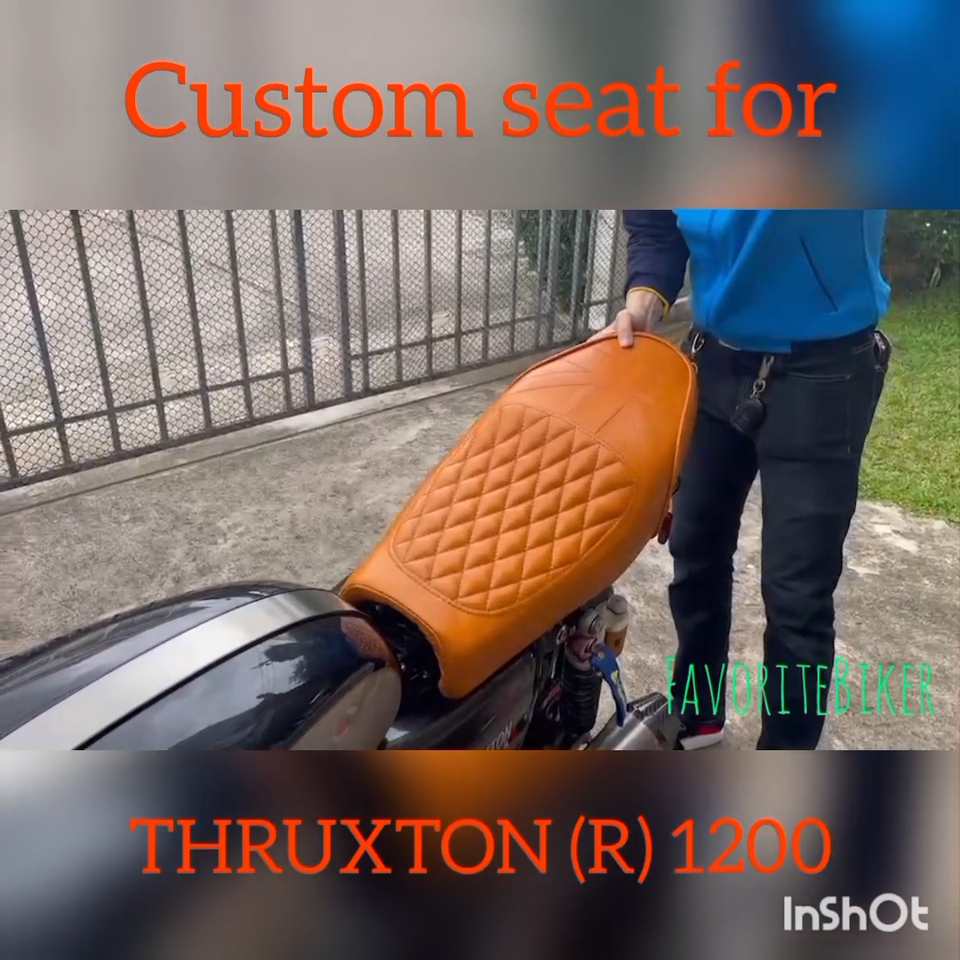 TRIUMPH Thruxton (R) SEAT(Real Leather) for THRUXTON 1200 RS (2017 to ...