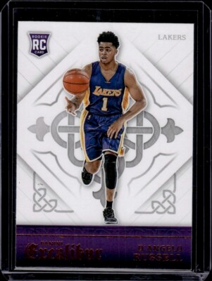 D'Angelo Russell Rookie 2015-16 Excalibur Rookie #177 - Los Angeles ...