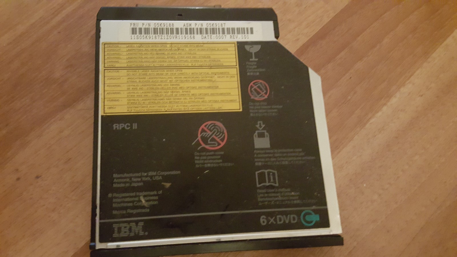 SR-8174-M IBM RPC II 6x DVD Laptop Drive R/RW - VINTAGE COMPUTER PART ...