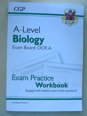 CGP A-Level Biology OCR A Exam Practice Workbook (includes answers) | eBay
