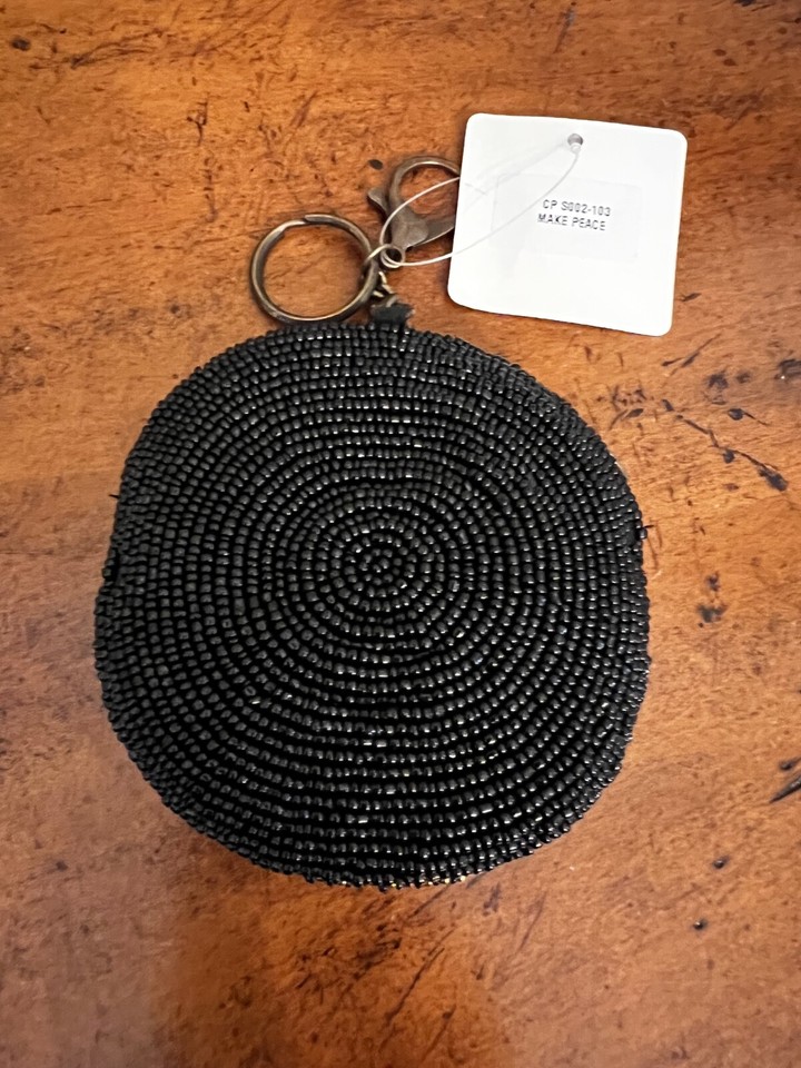 RARE Mary Frances Make Peace Bag Charm Coin Purse NEW! | eBay