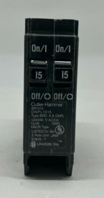 DNPL1515 - Eaton Cutler-Hammer Tandem 15/15 Amp Single Pole Circuit ...