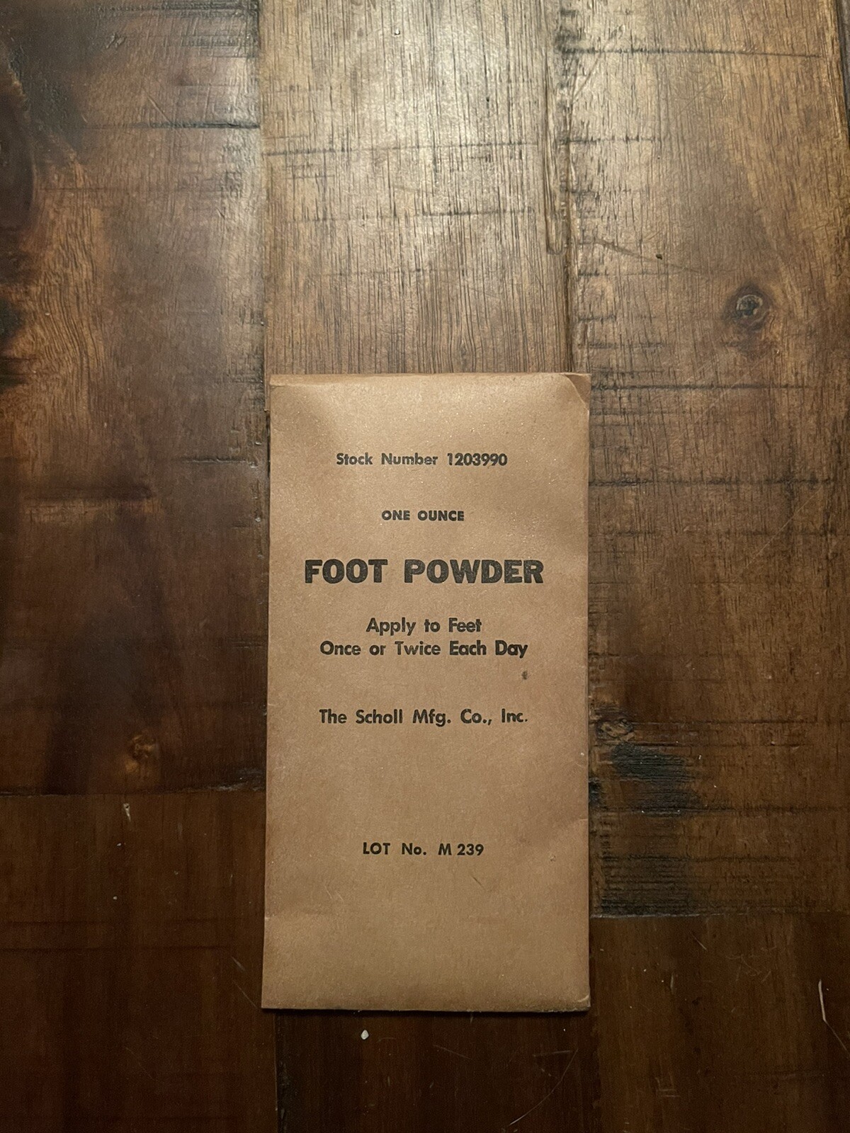 US Army WWII Foot Powder 1 oz packet. | eBay