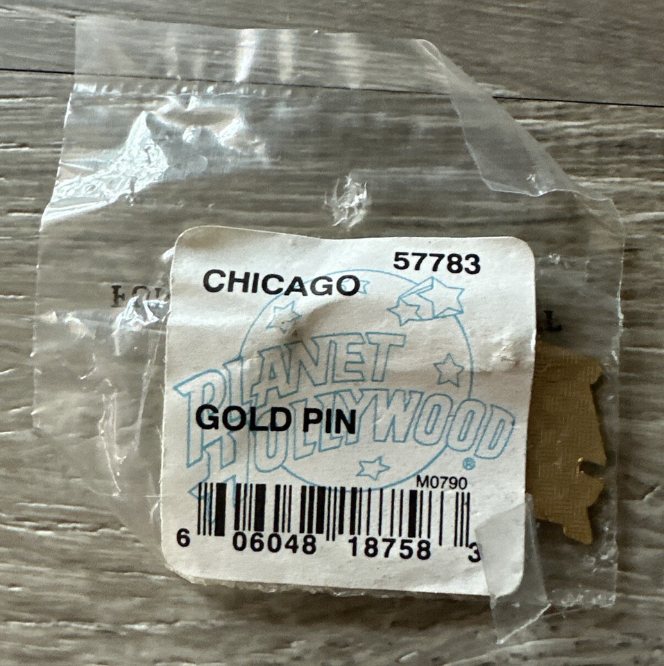 Vintage PLANET HOLLYWOOD Chicago Lapel Pin - Entertainment Logo Hat ...
