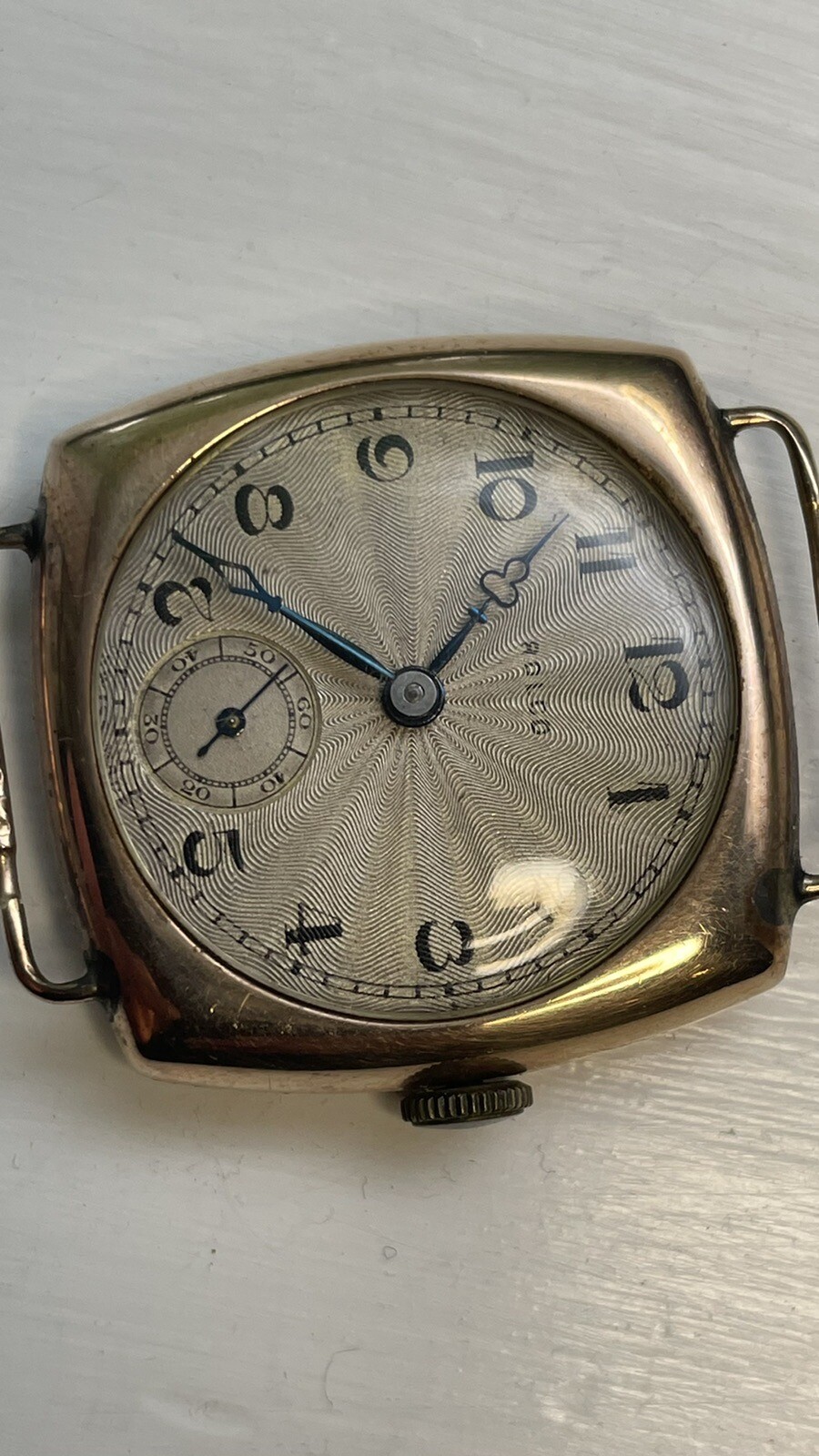 RARE 9K GOLD ROLCO (EARLY ROLEX) ODD DIAL CIRCA 1931 MENS WRIST WATCH ...
