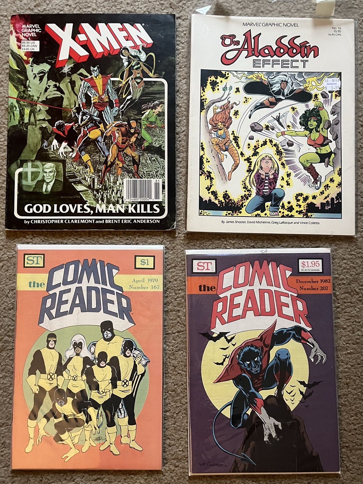 Rare X-Men Appearances Marvel Magazines Wolverine, Nightcrawler, Storm ...