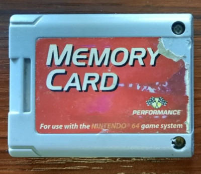 Nintendo 64 N64 Memory Card Plus Controller Pak by Performance P-302 ...