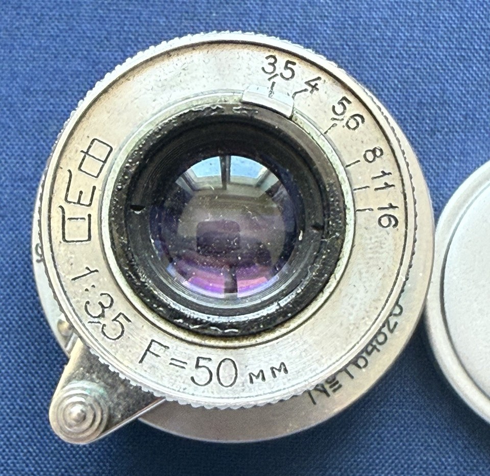 Industar-10 Rangefinder Industar Collapsible lens 3,5/50 M39 Leica L39 ...