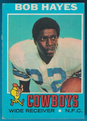 1971 Topps-Bob Hayes-Wide Receiver-Dallas Cowboys-(HOF)(2x AP)(3xPB ...