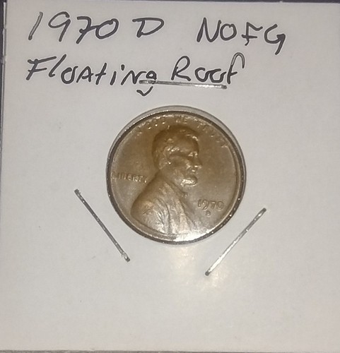 1970 D Copper Penny Multi Error Coin Floating Roof No FG | eBay