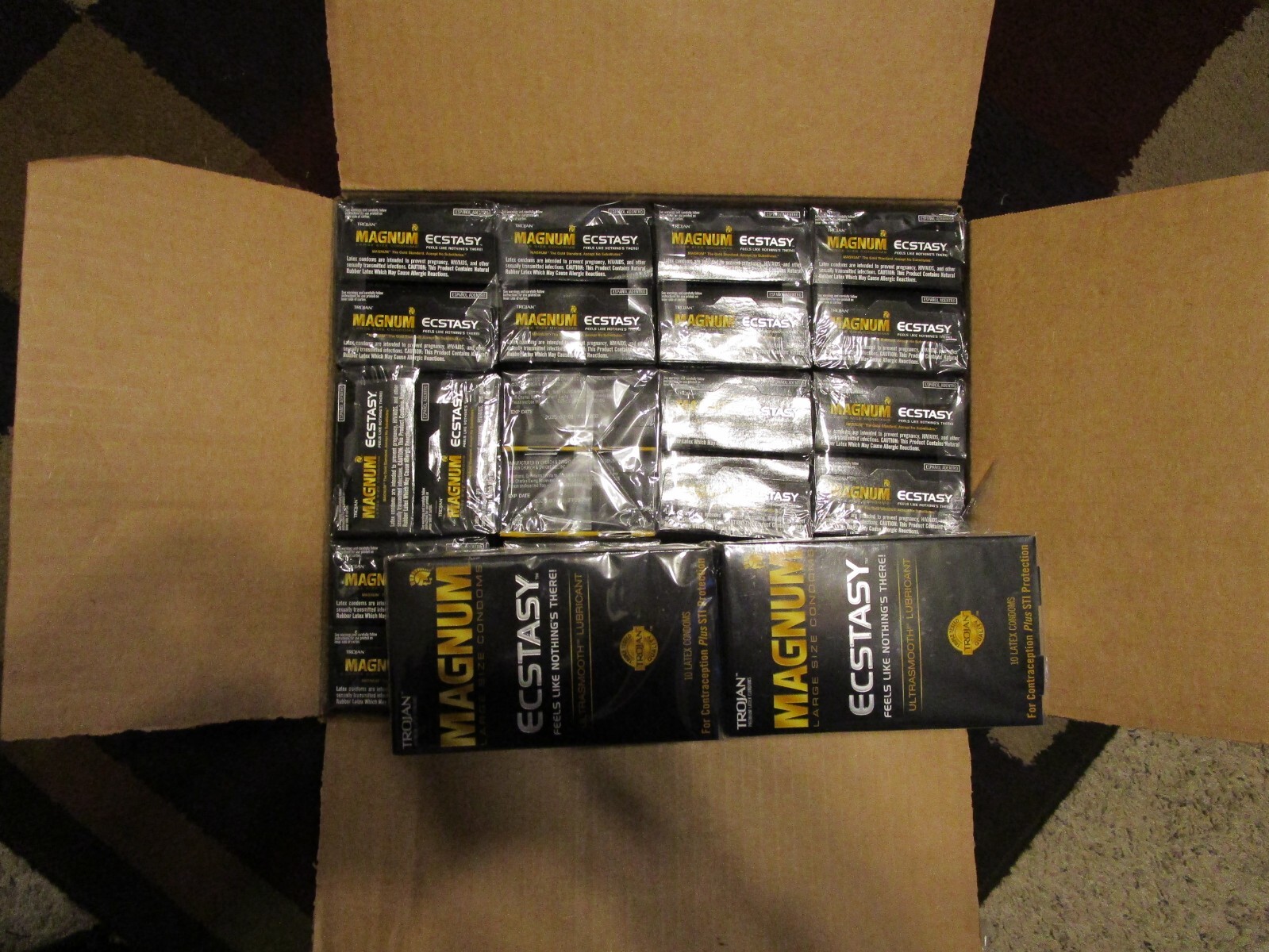 88 boxes of TROJAN MAGNUM LARGE 10 to a box, asking 125.00 resale is ...
