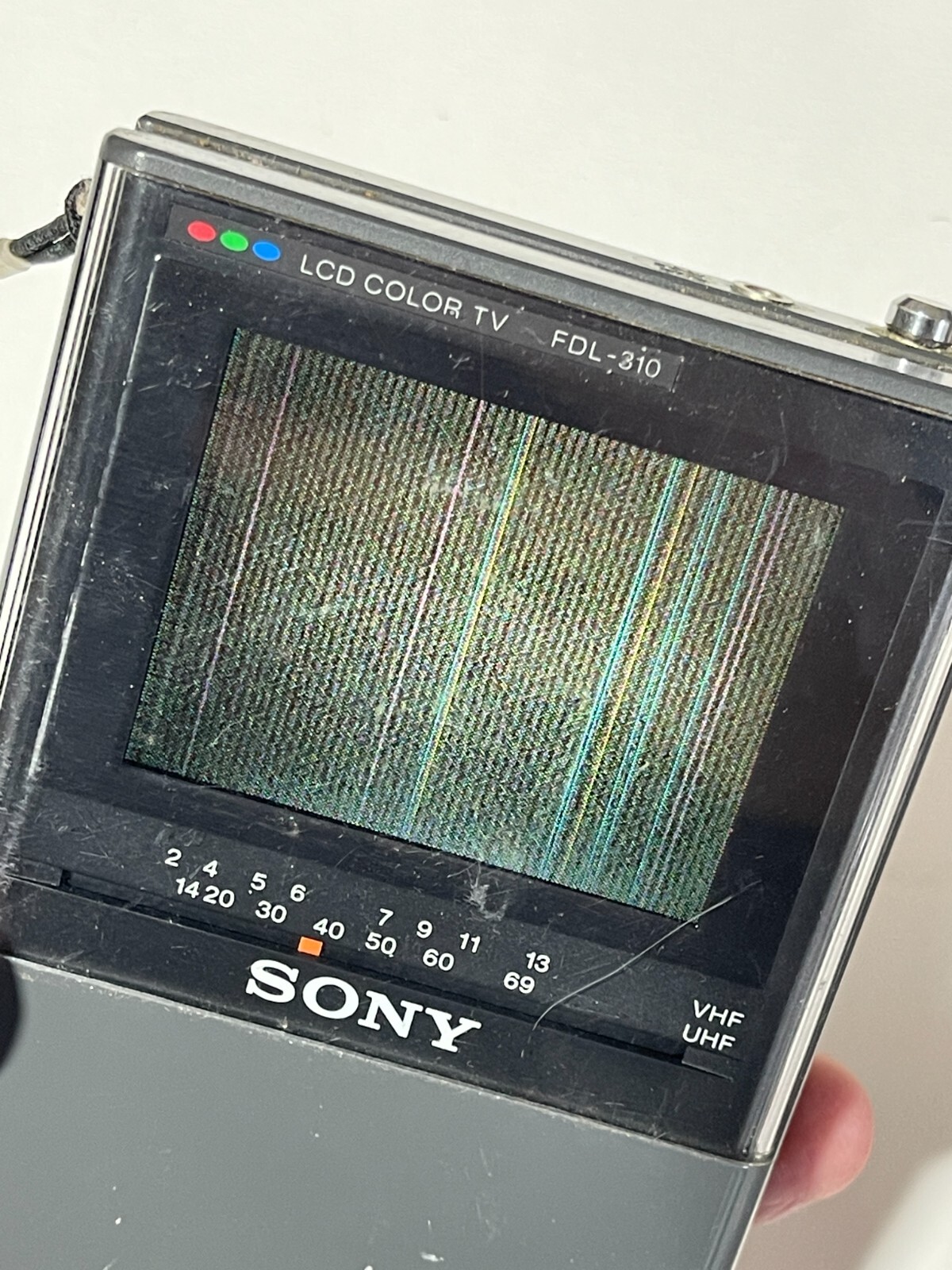 Vintage Sony Watchman Portable Analog LCD Color TV Fdl-310 for sale ...