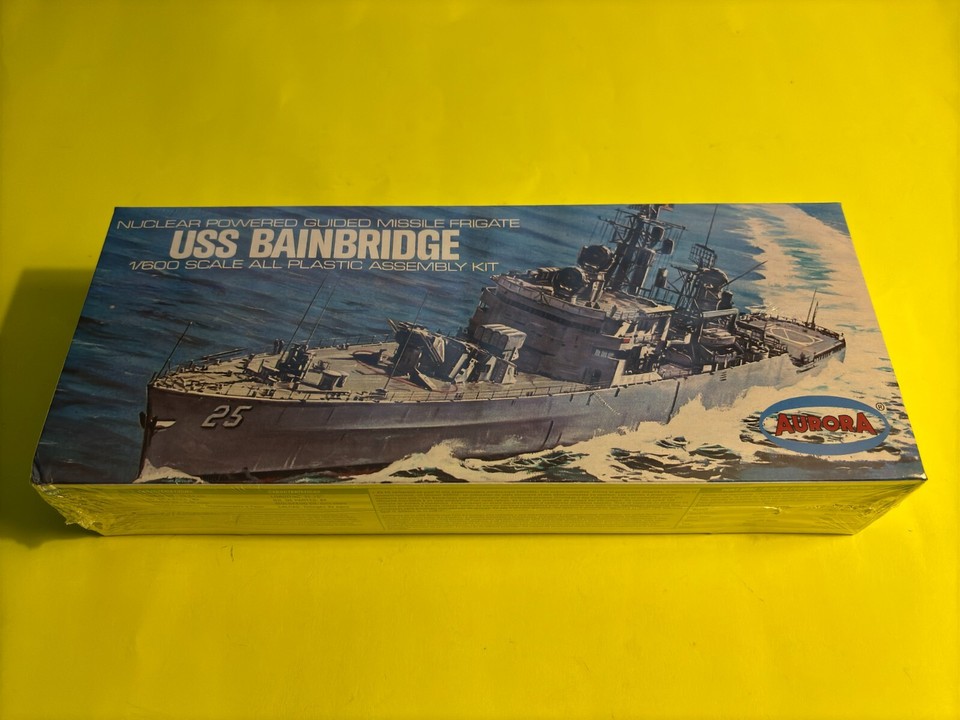 USS BAINBRIDGE NUCLEAR POWERED GUIDED MISSILE FRIGATE MODEL KIT 1/600 ...