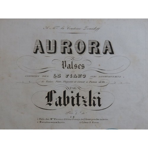 Labitzki Joseph Aurora Piano ca1845 | eBay