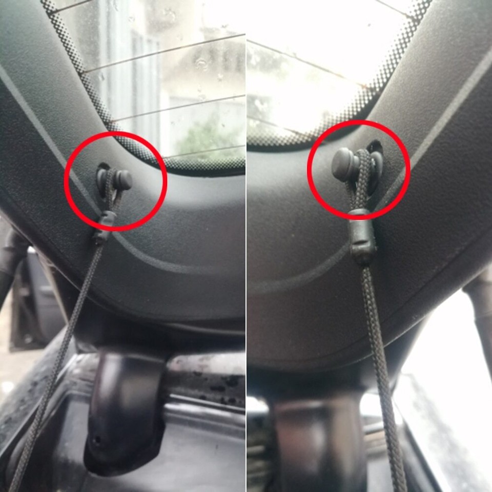 Rear Trunk Cargo Parcel Shelf String Clips Strap Rope For Audi A3 8P 8V ...