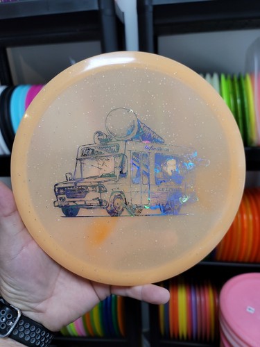 Infinite Discs Ra C-Blend GLOW Metal Flake Orange 180g #1 Disc Golf ...