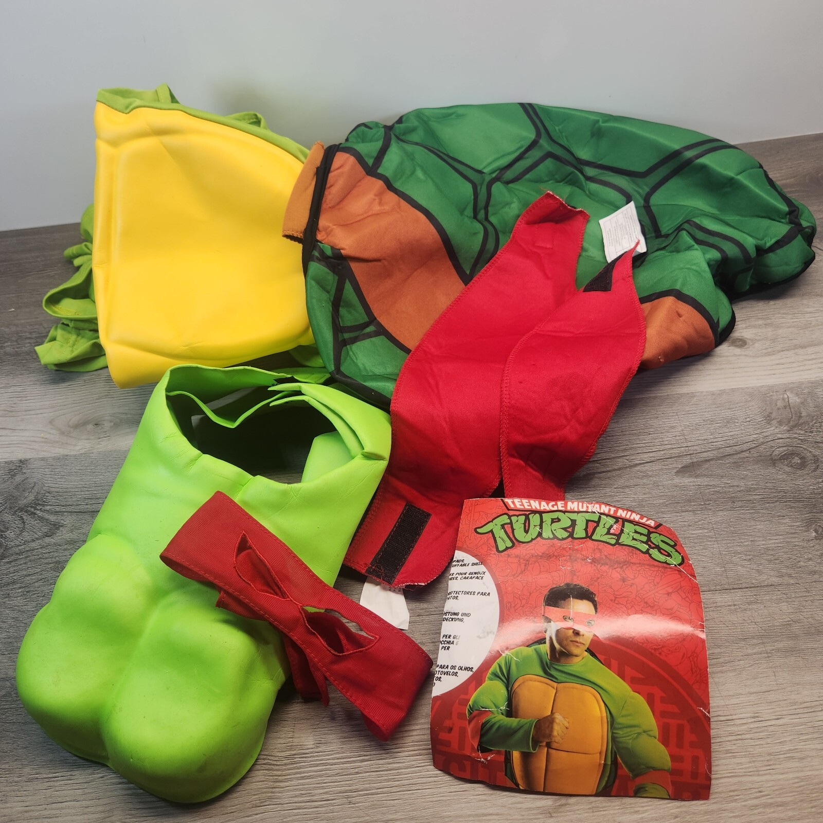 Rubies Mens Raphael TMNT costume *missing Two Red Ban… - Gem