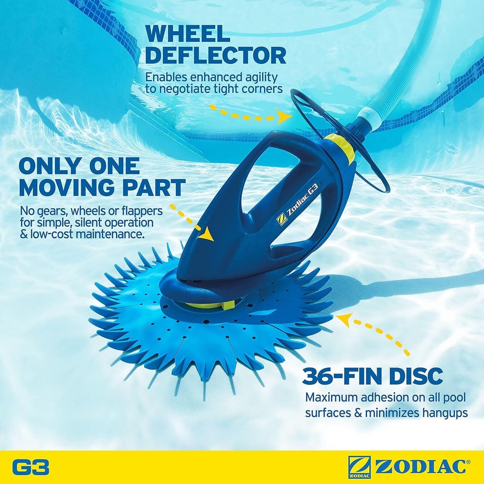Baracuda G3 W03000 Advanced Suction Side Automatic Pool Cleaner,new ...