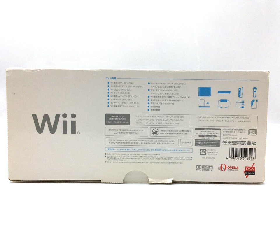Old Stock New Nintendo wii Home console white color RVL-00 made in ...
