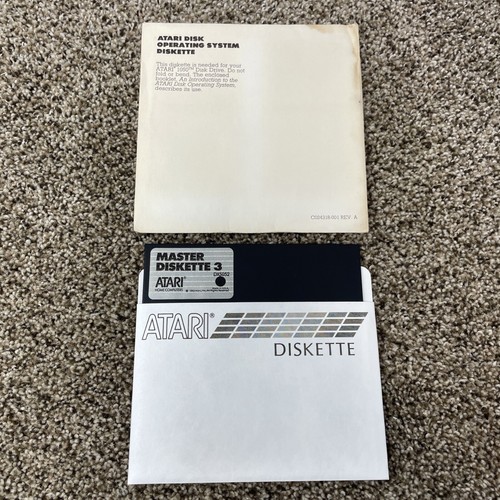 VINTAGE ATARI OPERATING DISK -MASTER DISKETTE 3 (1983) for ATARI 1050 ...