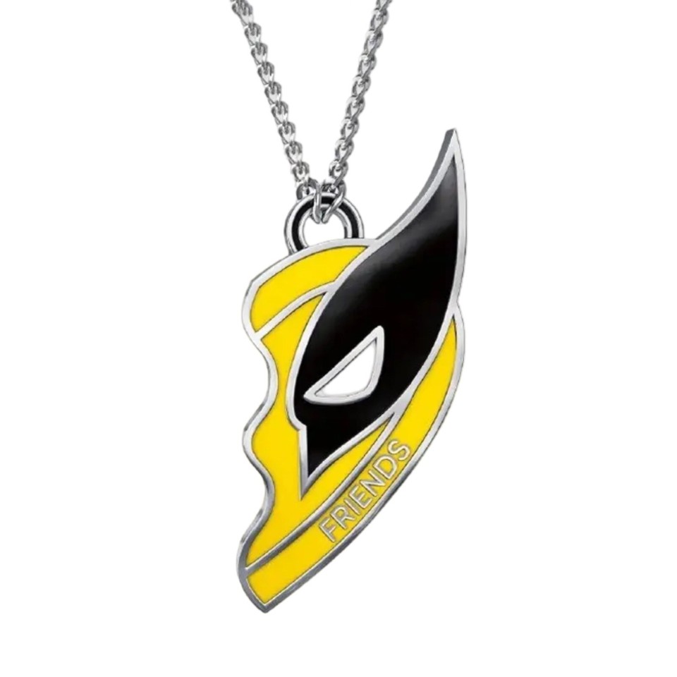 Deadpool & Wolverine Best Friends Friendship Necklace Marvel Superhero ...