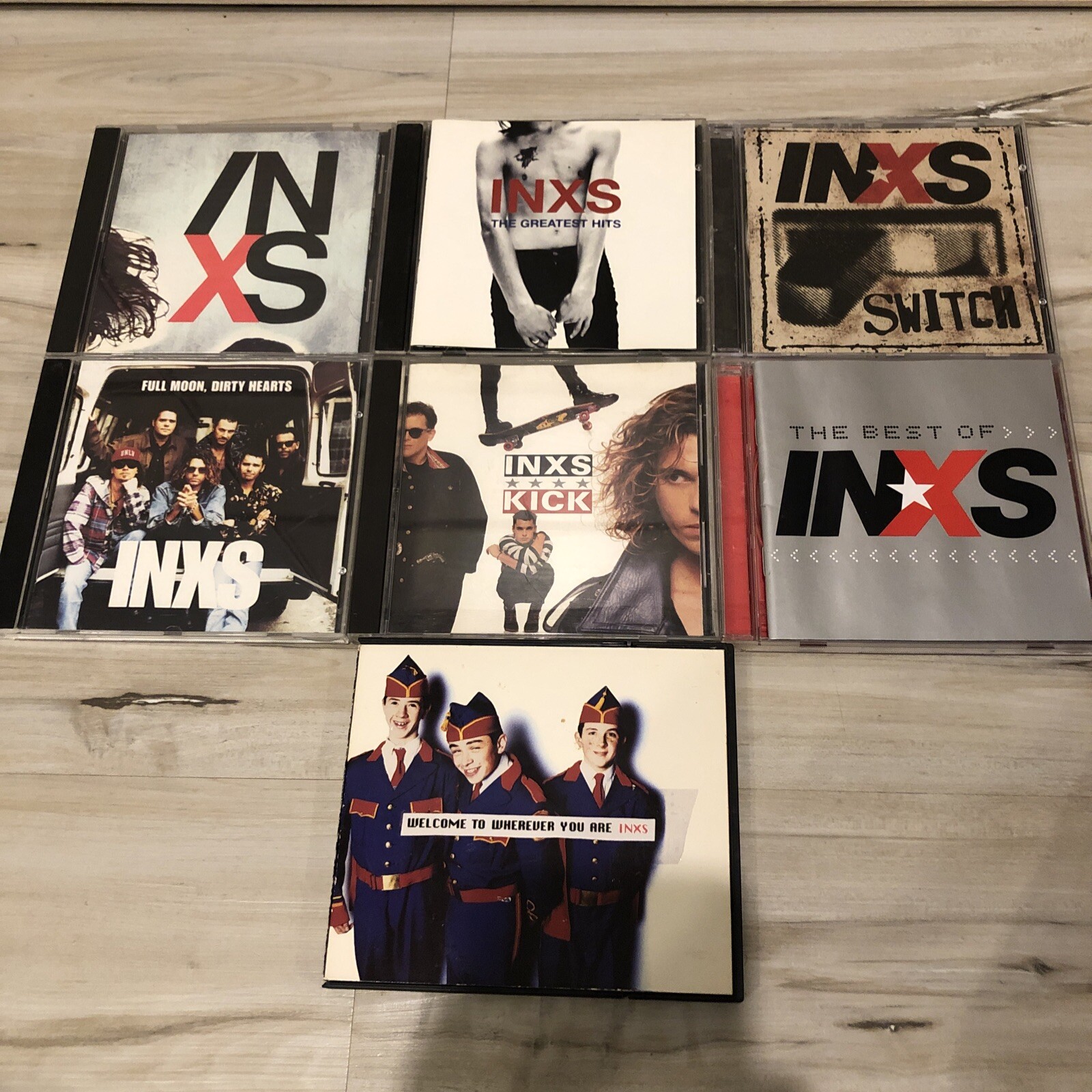 INXS Welcome to Wherever You Are Full Moon Kick Switch Greatest Hits ...