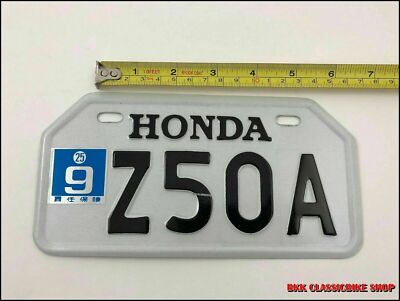 Monkey 50 Z50A Z50 A MONKEYBIKE MINIBIKE LICENSE PLATE ( 210mm x 105mm ...