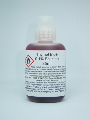 Thymol Blue pH Indicator Solution 35ml Dropper Bottle New | eBay UK