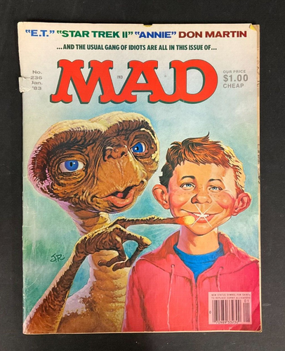 Mad Magazine Jan 1983 No. 236 ET Cover Star Trek II Annie Don Martin | eBay