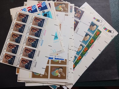 SCOTT MINT ASSORTED LARGE PLATE BLOCKS APPROX 43 BLOCKS OFFERED A GIVE ...