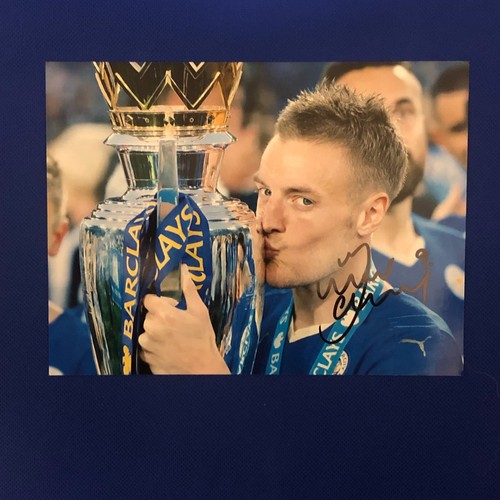 Jamie Vardy Leicester City Signed 8x6” Photo With A COA | eBay UK