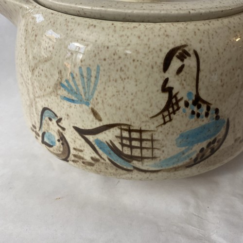 RED WING Pottery Bob White Quail Handled Casserole Dish With LID | eBay