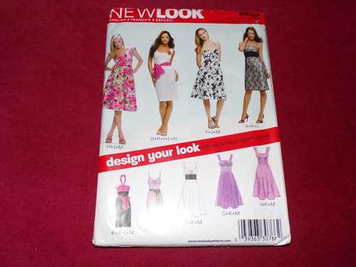 🌸 NEW LOOK #6699 - LADIES DESIGN YOUR OWN LOOK-MIX MATCH DRESS PATTERN 8-18 FF | eBay