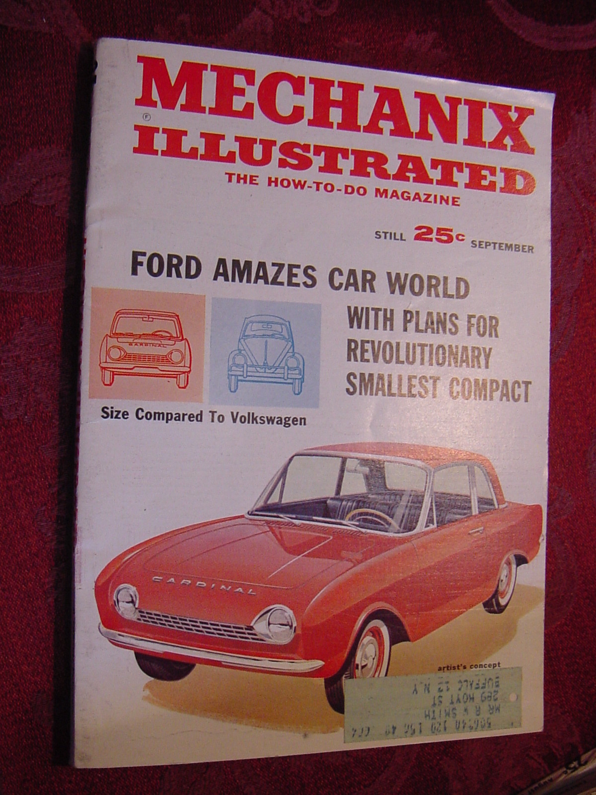 MECHANIX Illustrated Magazine September 1961 FORD CARDINAL Austin Healy ...
