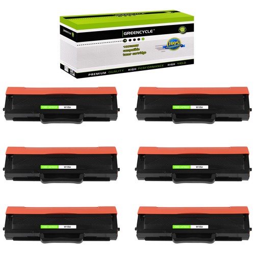 6PK Black W1105A Toner fit for HP 105A LaserJet MFP 135a 135w 137fnw ...