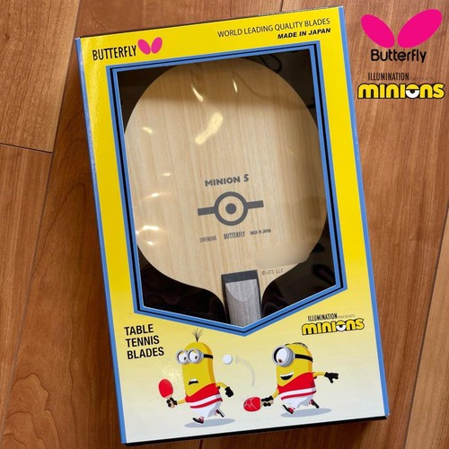 Table Tennis Blades Butterfly Limited Edition Minion 5‐FL From Japan ...