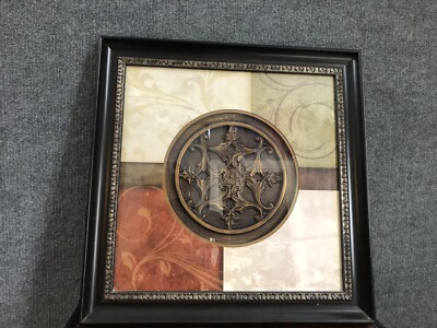 Kirkland’s Framed Picture Wall Decor Brown Hues Color Black Round ...