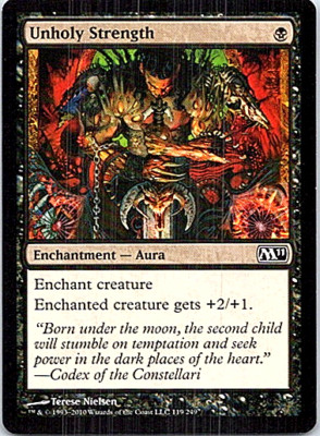 Unholy Strength Magic The Gathering 2011 Light Play | eBay