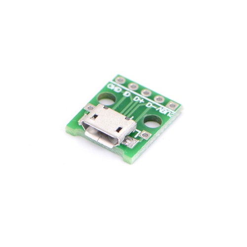 10pcs MICRO USB To DIP Adapter 5pin Female Connector Pcb Converter DIY ...