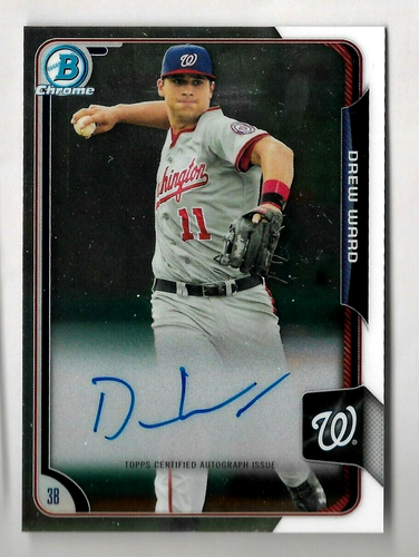 DREW WARD 2015 BOWMAN CHROME ROOKIE PROSPECT AUTOGRAPH #BCAP-DW | eBay