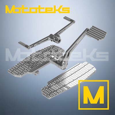 HARLEY TOURING FLOORBOARDS FORWARD FOOT CONTROLS CHROME FITS 2014 ABOVE ...