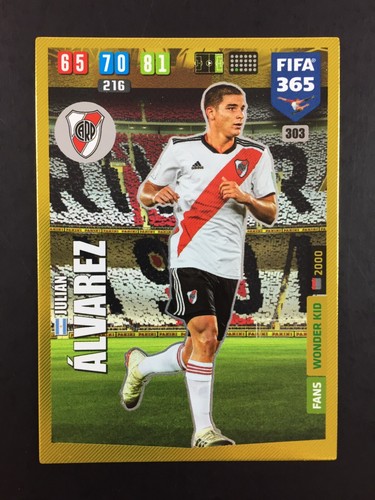 Julian Alvarez RC Rookie Card Adrenalyn XL Panini Fifa 365 2020 Wonder ...