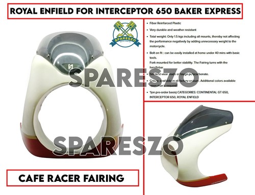 Royal Enfield "CAFE RACER FAIRING" For Interceptor 650 Baker express ...