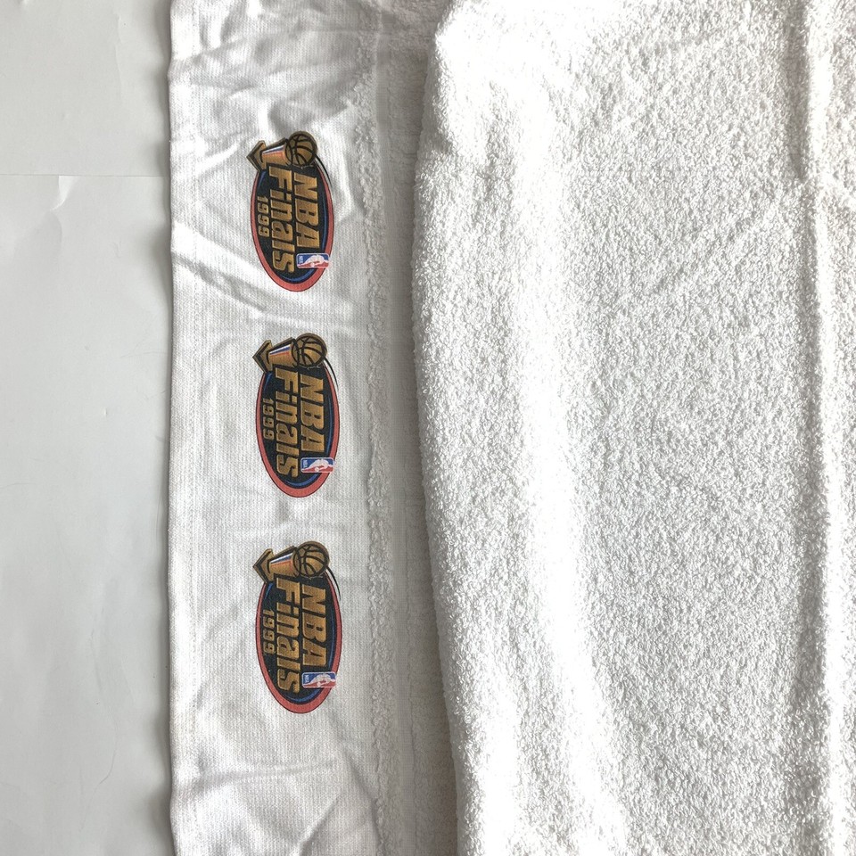 Vintage Rare 1999 NBA Finals Sideline Gym Towel 41.5”x21” | eBay