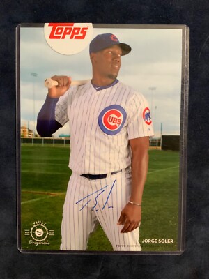 2015 Topps Vault Originals Certified Autograph 5x7 - Jorge Soler. 71/99 ...