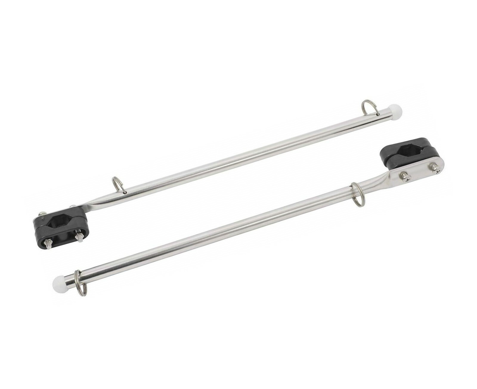 2X Marine Stainless Steel Boat Pulpit Staff 7/8" - 1" Rail Mount Flag ...