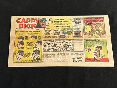 #10 CAPPY DICK by Rick Yager Lot of 3 Sunday Third Page Comic Strips ...